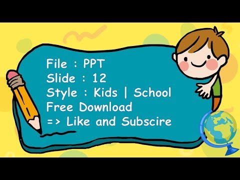 Cartoon Self Presentation | Template Powerpoint free download