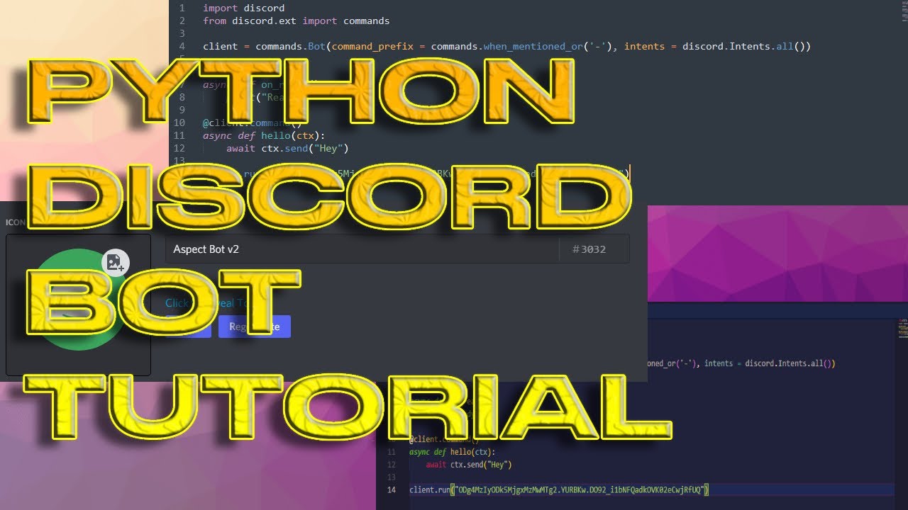 How to Create a Discord Bot in Python (pycord) Part 1 (Hello Command)