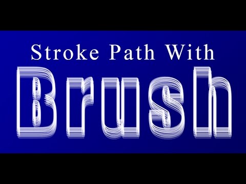How to Create Stroke Path Text With a Brush in Photoshop