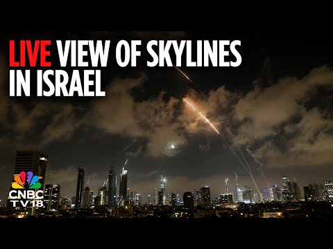 Israel Iran LIVE: Tel Aviv Skyline View as Iran Launched New Wave of Missiles Toward Israel | N18G