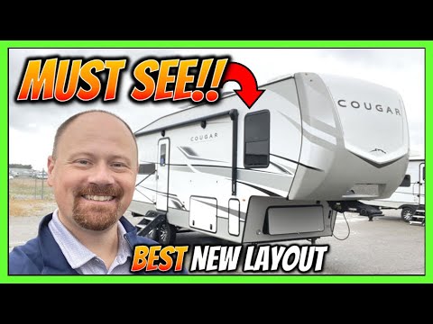This Year's BEST New Couple's Camping Fifth Wheel!! 2024 Cougar 260MLE by Keystone RV