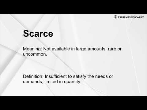 Scarce Meaning