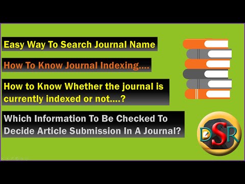 How to check journal indexing in UGC-CARE, Scopus, PubMed and Web of Science
