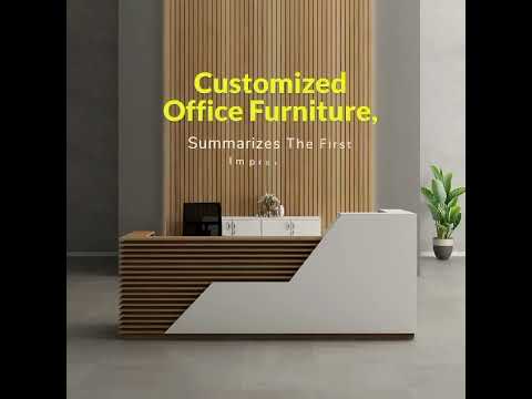 Modern Design Reception Desk Modern Office Furniture in Dubai MR Furniture