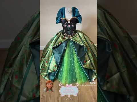 💚 Anna Coronation Dress Inspired Tutu Dress From Frozen 💚
