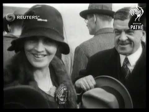 USA: Lord and Lady Allenby arrive in New York (1928)