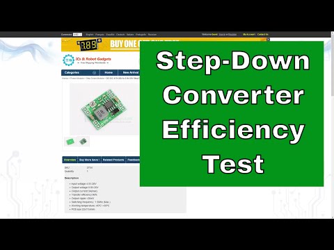 Efficiency Test Of "4.5V-28V to 0.8V-20V Step Down Module" |From ICStation.com