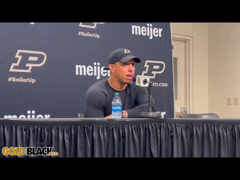 Pre Iowa — Purdue coach Ryan Walters