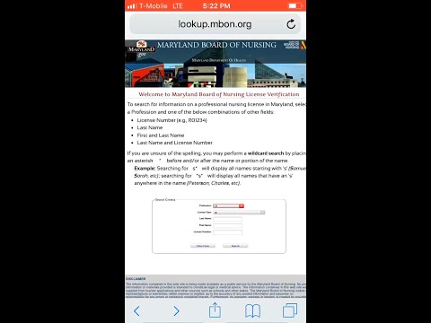 CaregiverJobsNow: Looking up your Maryland CNA License number (mobile)
