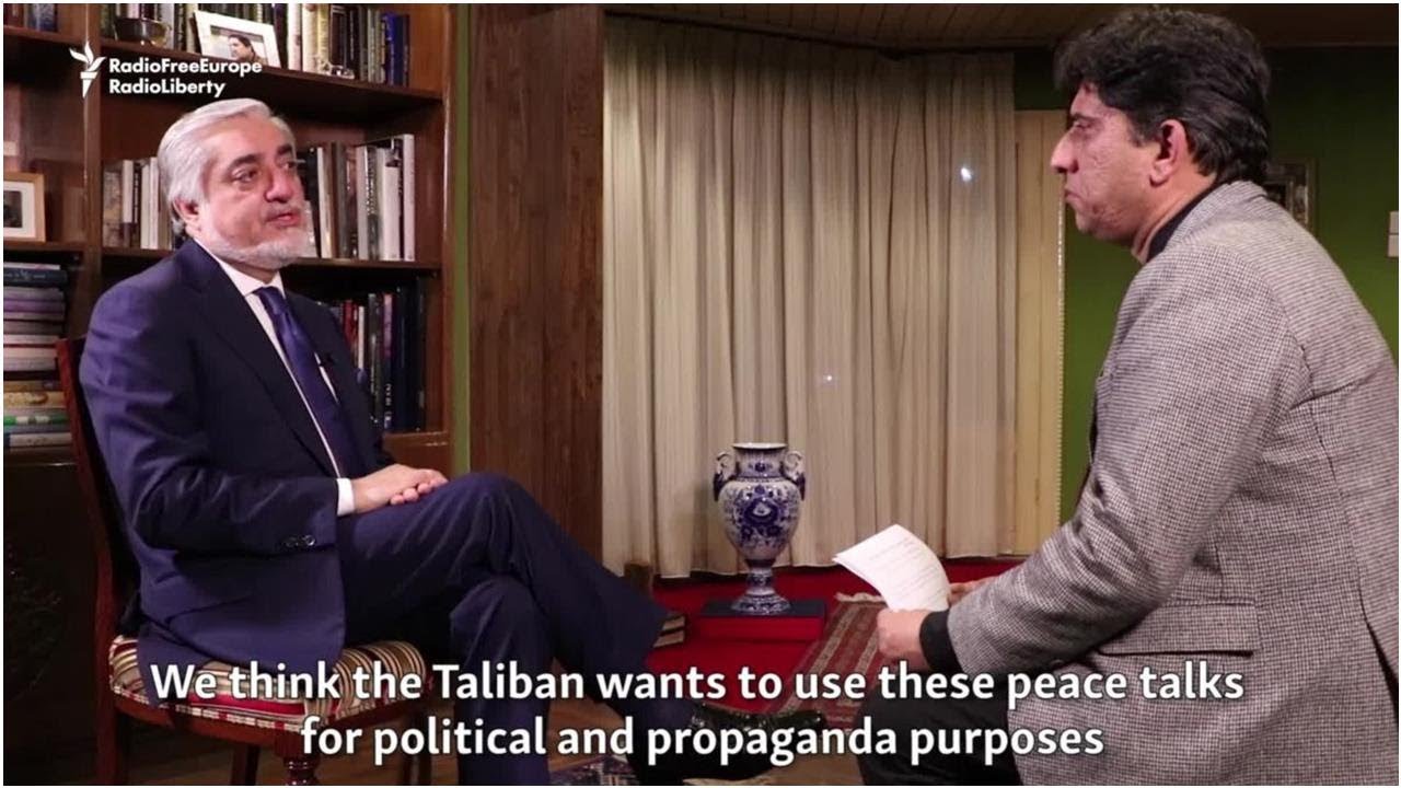 Afghanistan's Abdullah Says Taliban Using Peace Talks For 'Propaganda,' Urges U.S. To Keep Troops