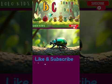ABC Insect & Bugs Song For Kids | A to Z Nursery Rhyme | Learning & Educational Song By LOLO KIDS
