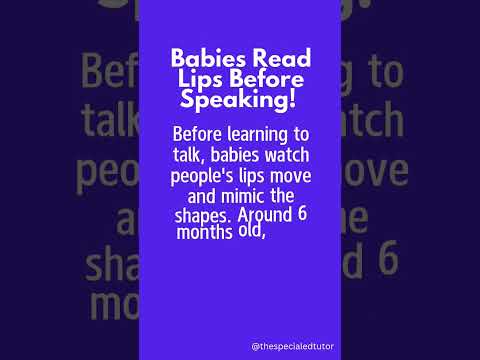 Babies Read Lips Before Speaking! 👶👀