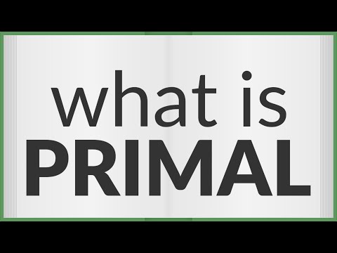 Primal | meaning of Primal