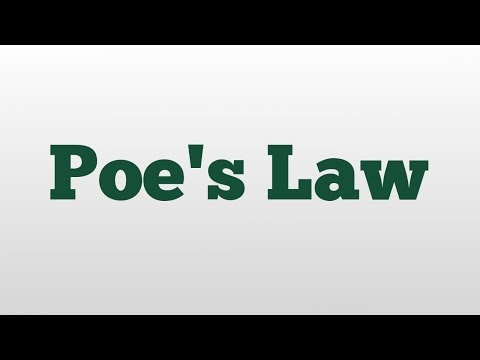 Poe's Law meaning and pronunciation