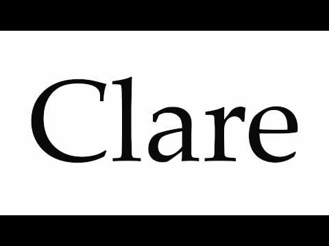 How to Pronounce Clare