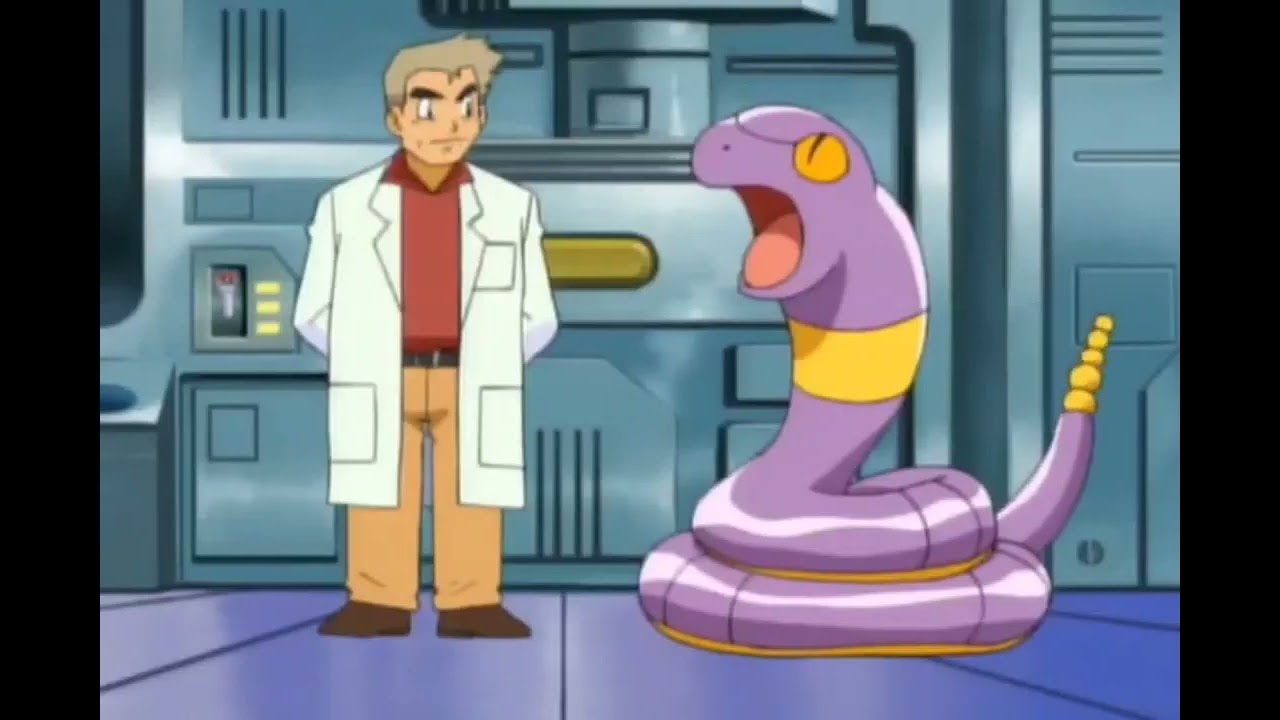Ekans attacks Professor Oak