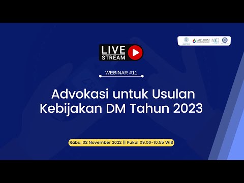 LIVE || Webinar #11 : Usulan kebijakan DM untuk tahun 2023
