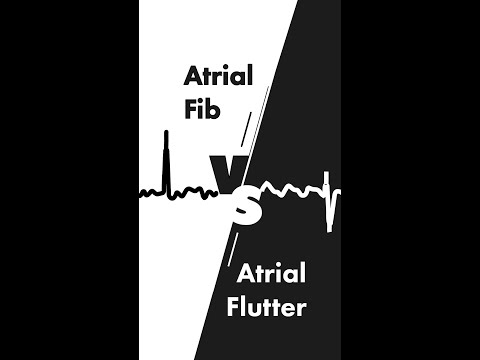 Atrial Fibrillation vs Atrial Flutter on EKG