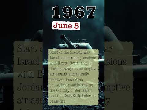 Today in History: June 5, 1967: A Short War Begins #trivia #todayinhistory #themoreyouknow