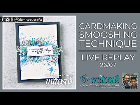 How To Cardmaking Ink Smooshing Technique with Stampin' Up! Craft Supplies