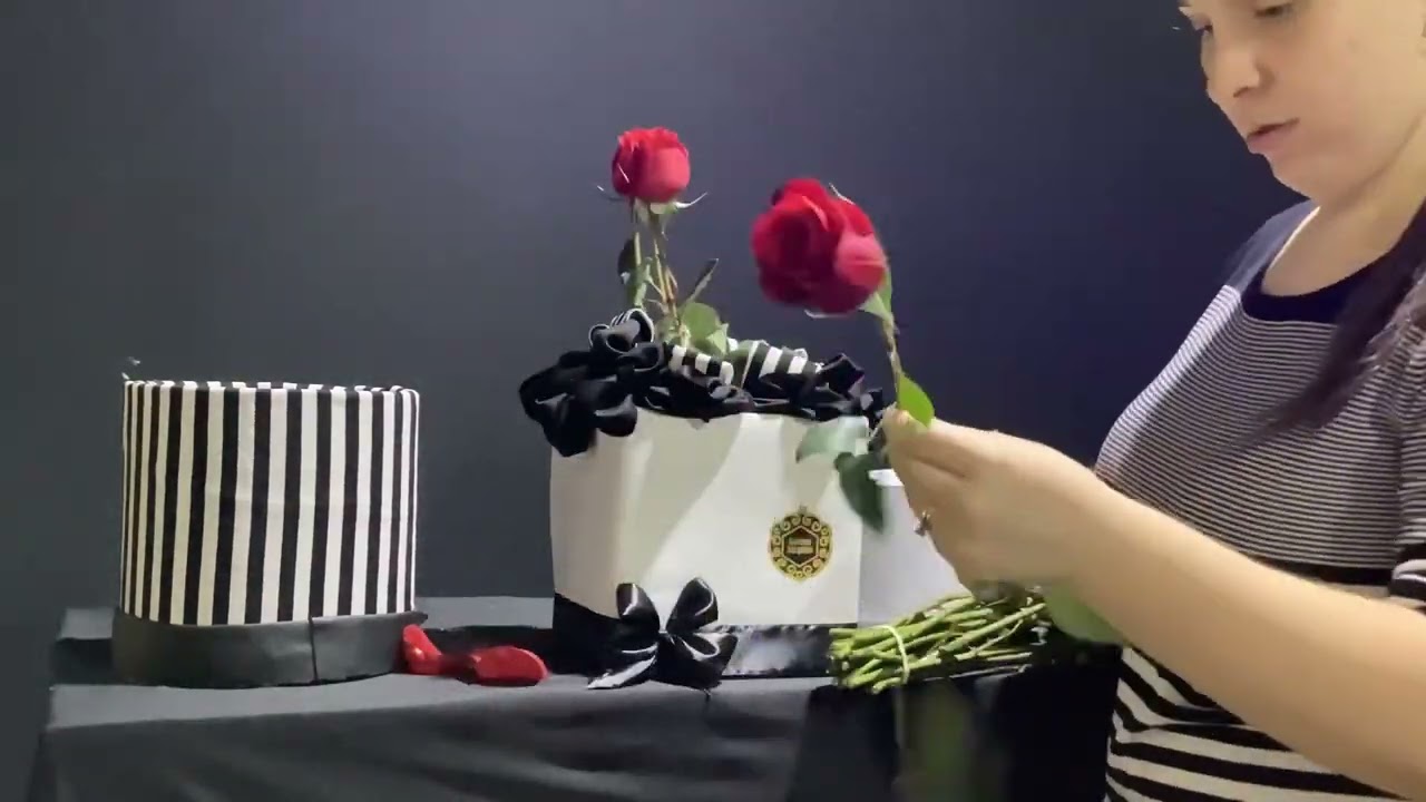 Como hacer caja de rosas, arreglo de rosas para #sanvalentin / regalo de día de los enamorados