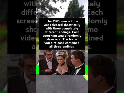The 1985 movie Clue was released theatrically with three completely different endings. Each