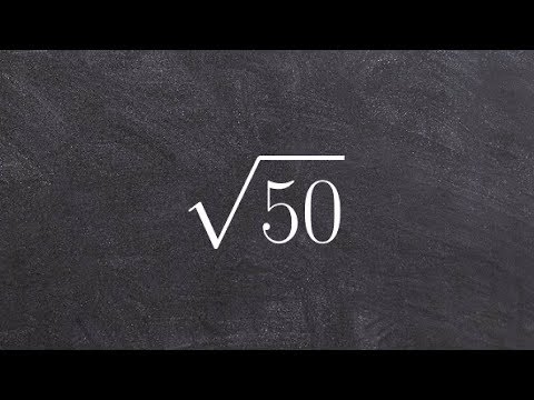 Simplify the Root of a Number | Simplify Mathematics, Root(50)