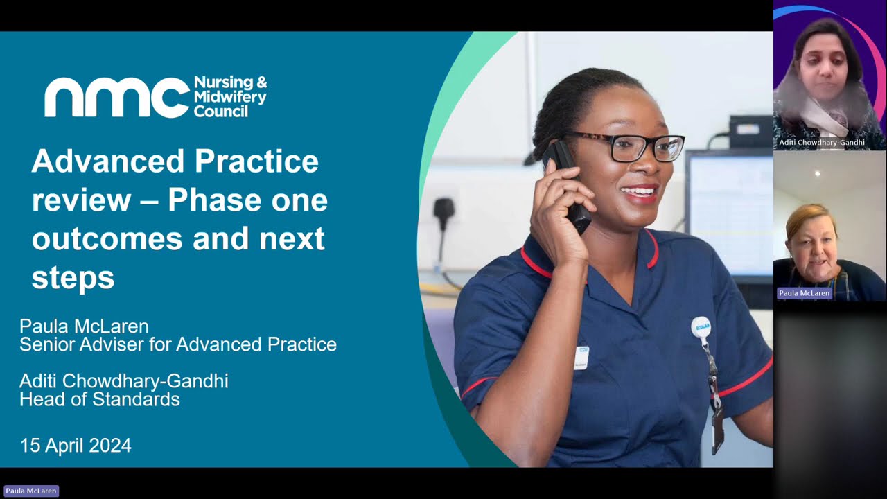 Advanced practice webinar - phase one outcomes and next steps