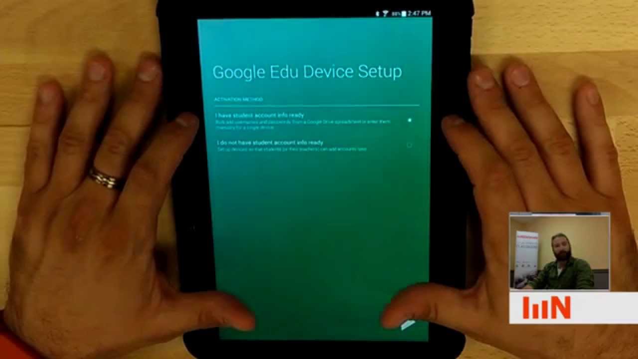 Provision a Google Play for Education Tablet