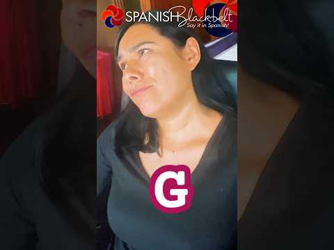 Pronunciation of the letter G in Spanish #shorts