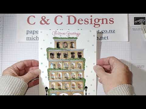 Advent Calendar Department Store using the Let's Go Shopping stamp set and dies from Stampin' Up!