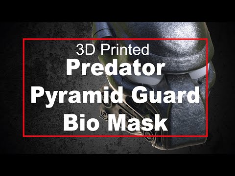 💂 Predator Pyramid Guard Bio Mask.・ STL File for 3D printing・Cults