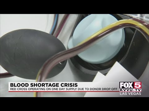 Red Cross operating on one-day supply due to donor drop off