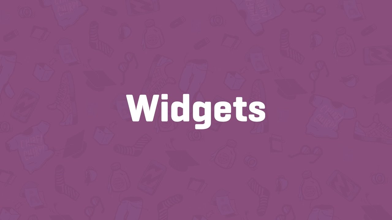 Widgets - WooCommerce Guided Tour