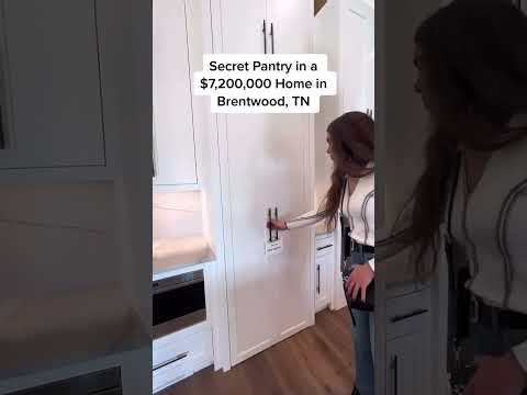 Secret Pantry in $7,200,000 Home in Brentwood, TN