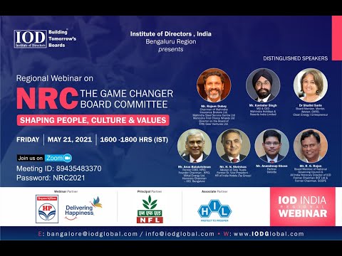 IOD Regional Webinar on NRC 2021