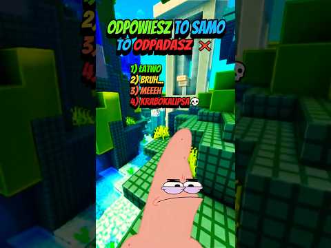 WYBIERZ INACZEJ albo ODPADASZ #spongebob  #quiz  #shorts