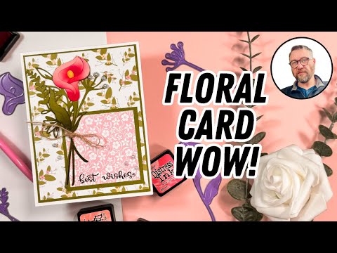 Create a Stunning Floral Birthday Card with Dies from Pixi Dust Designs | Easy Cardmaking Idea