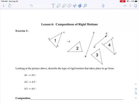 Geo R Unit 2 Lesson 6 Composition of Rigid Motions