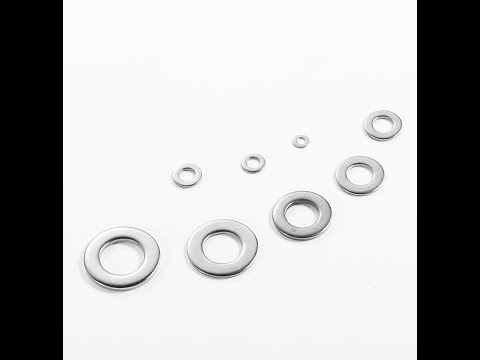 What is the function of a flat washer? Where is it used?