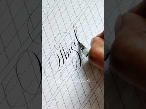Flourished letters #shorts #flourishing