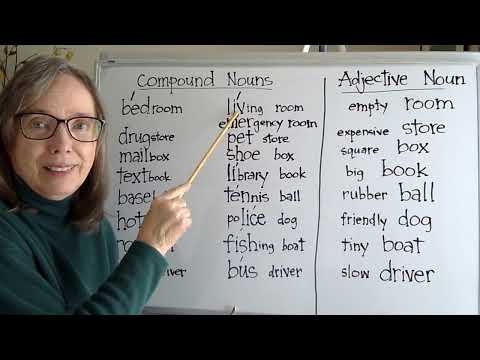 stress COMPOUND NOUNS vs. ADJECTIVE-NOUN
