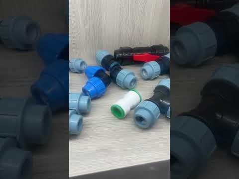 PP Compression Coupling Fittings for HDPE PVC Pipe Connection Pn10 Threaded reducing coupling