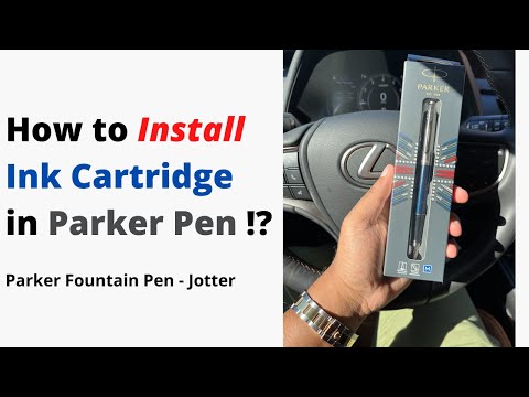 Parker Fountain Pen - Ink Cartridge Installation | Parker Jotter Installation #Shorts
