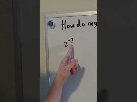 How do Negative Exponents Work? #shorts