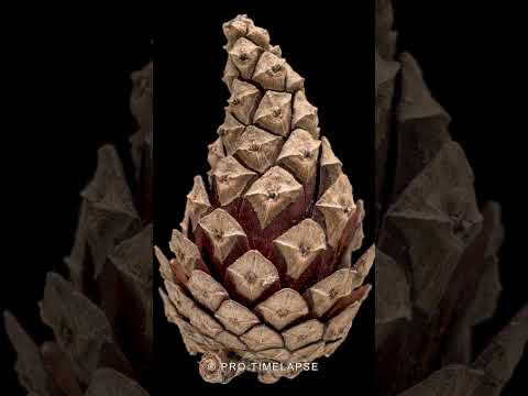 Pine Cone Opening Time Lapse #shorts
