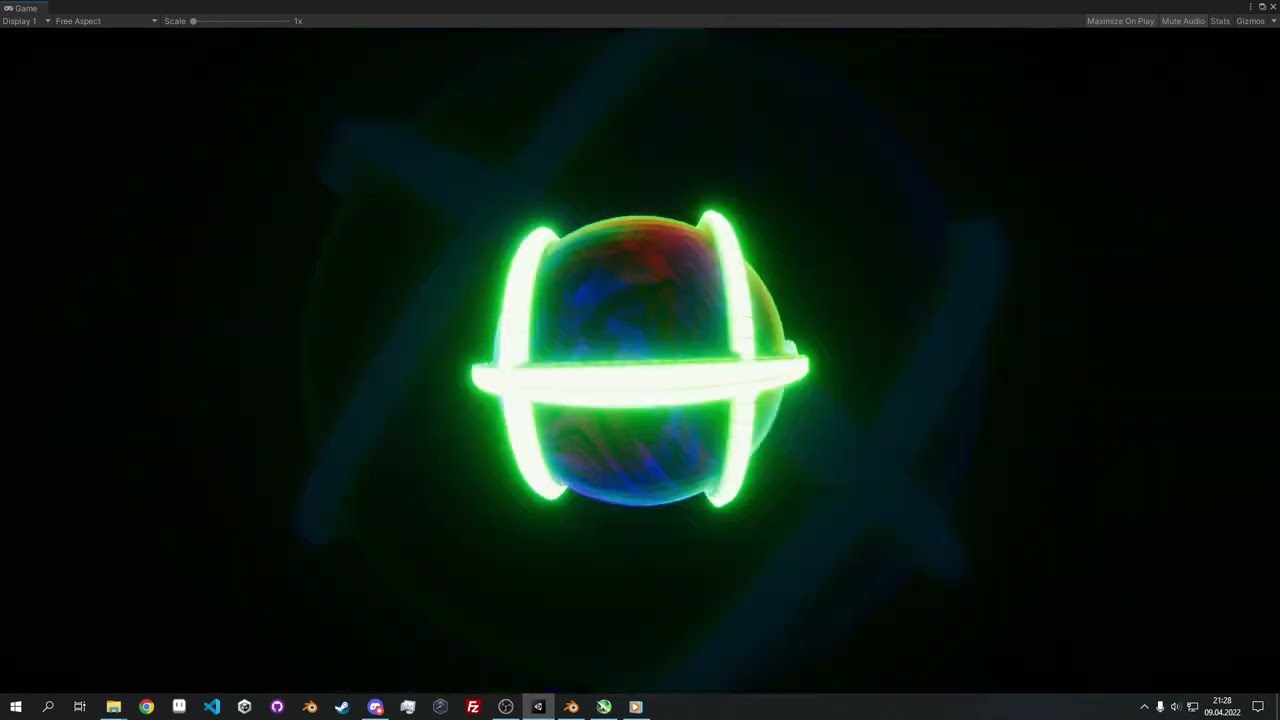 Unity audio visualization - funky marble
