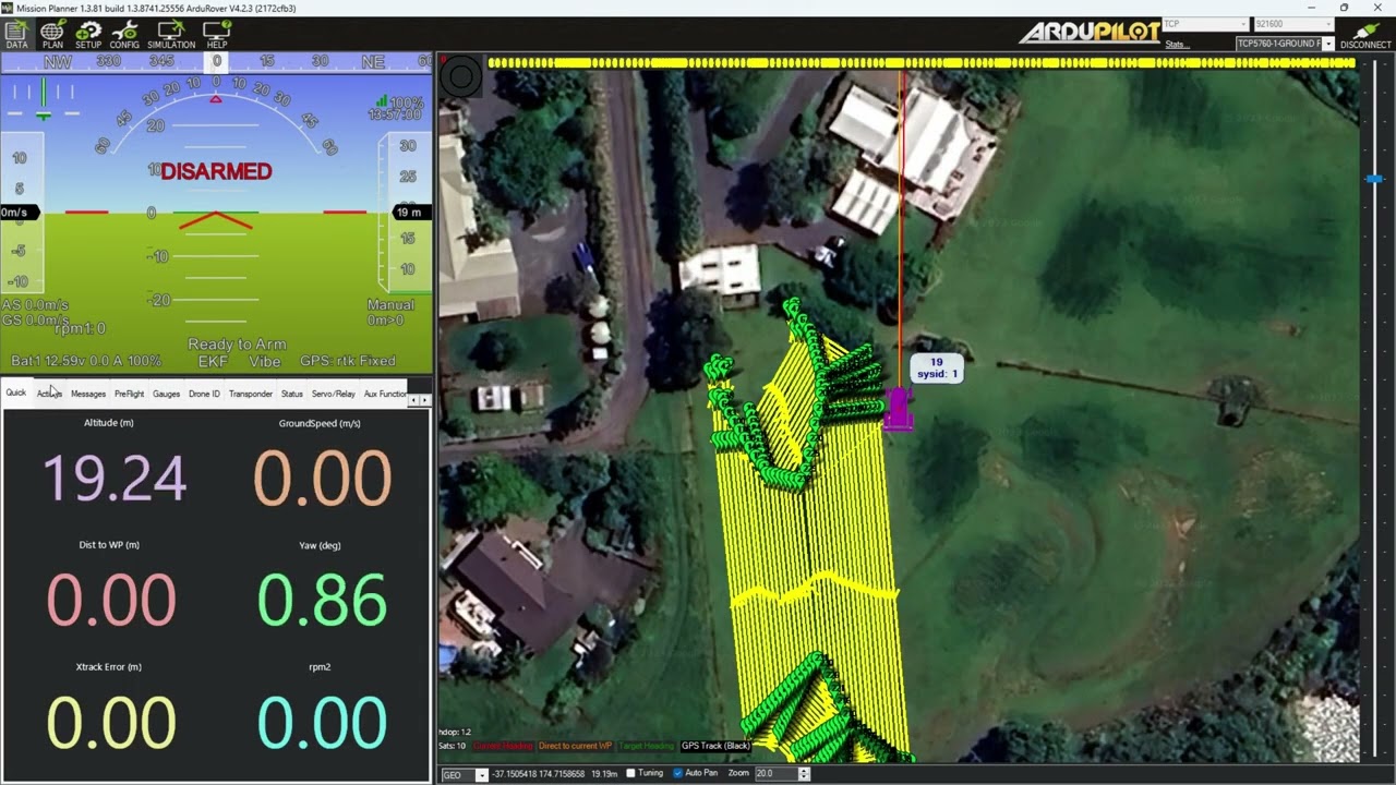 Tree foilage covering map area for lawnmower path planning ...
