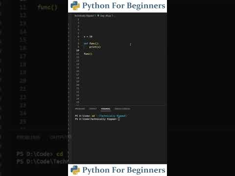What Is A Global Variable | Python For Beginners