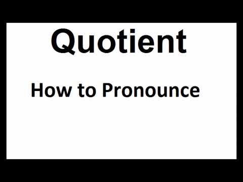 How to pronounce Quotient||How to say Quotient||Quotient Pronunciation||ABDictionary